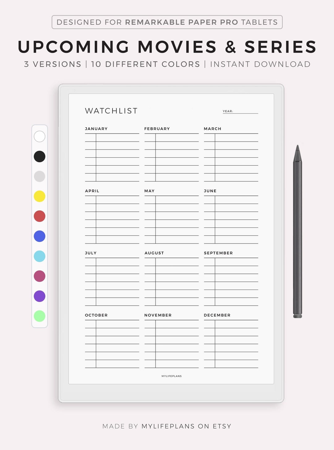 Upcoming Movies & TV Series to Watch, Compatible With Remarkable Paper ...