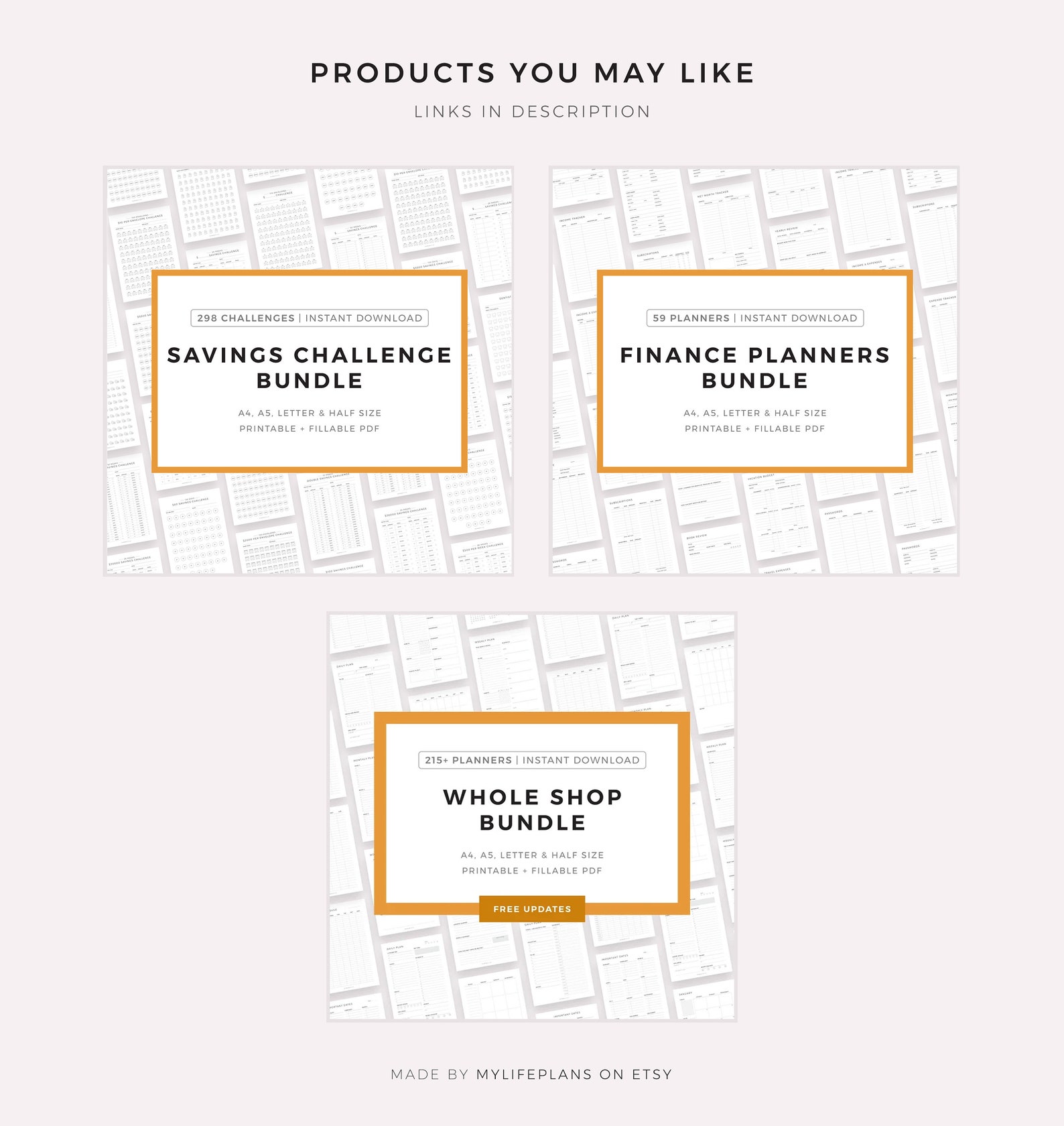 Sinking Funds Tracker Printable, Savings Challenge, Savings Tracker ...