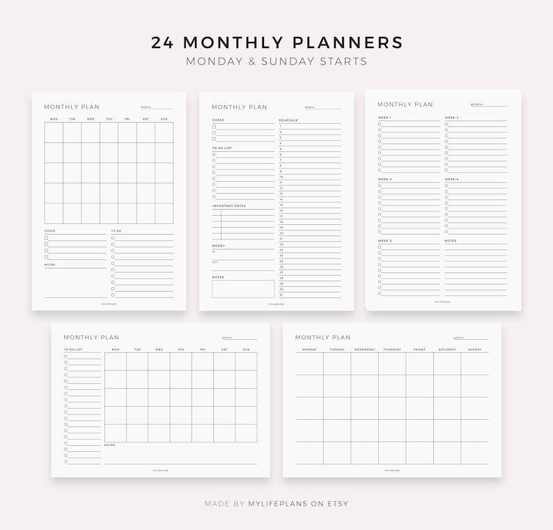 Planner Bundle for Remarkable Paper Pro - Daily Planners, Weekly ...