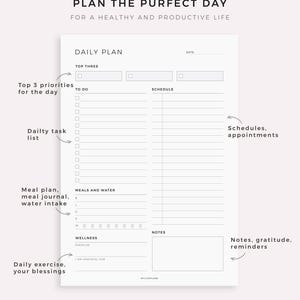 Daily to Do List for Work / Personal Life, Compatible With Remarkable 2 ...