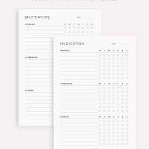 Daily Medication Tracker for Supernote A5X2/A5X/A5/A6X2/A6X/A6, Instant ...
