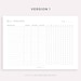 Printable Bill Tracker Template Landscape, Bill Organizer, Monthly ...