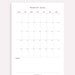 2024 Monthly Calendar With Notes, Printable Calendar Template ...