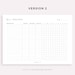 Printable Bill Tracker Template Landscape, Bill Organizer, Monthly ...