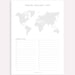 Travel Bucket List Printable, Wanderlust List, Travel to Do List, Dream ...