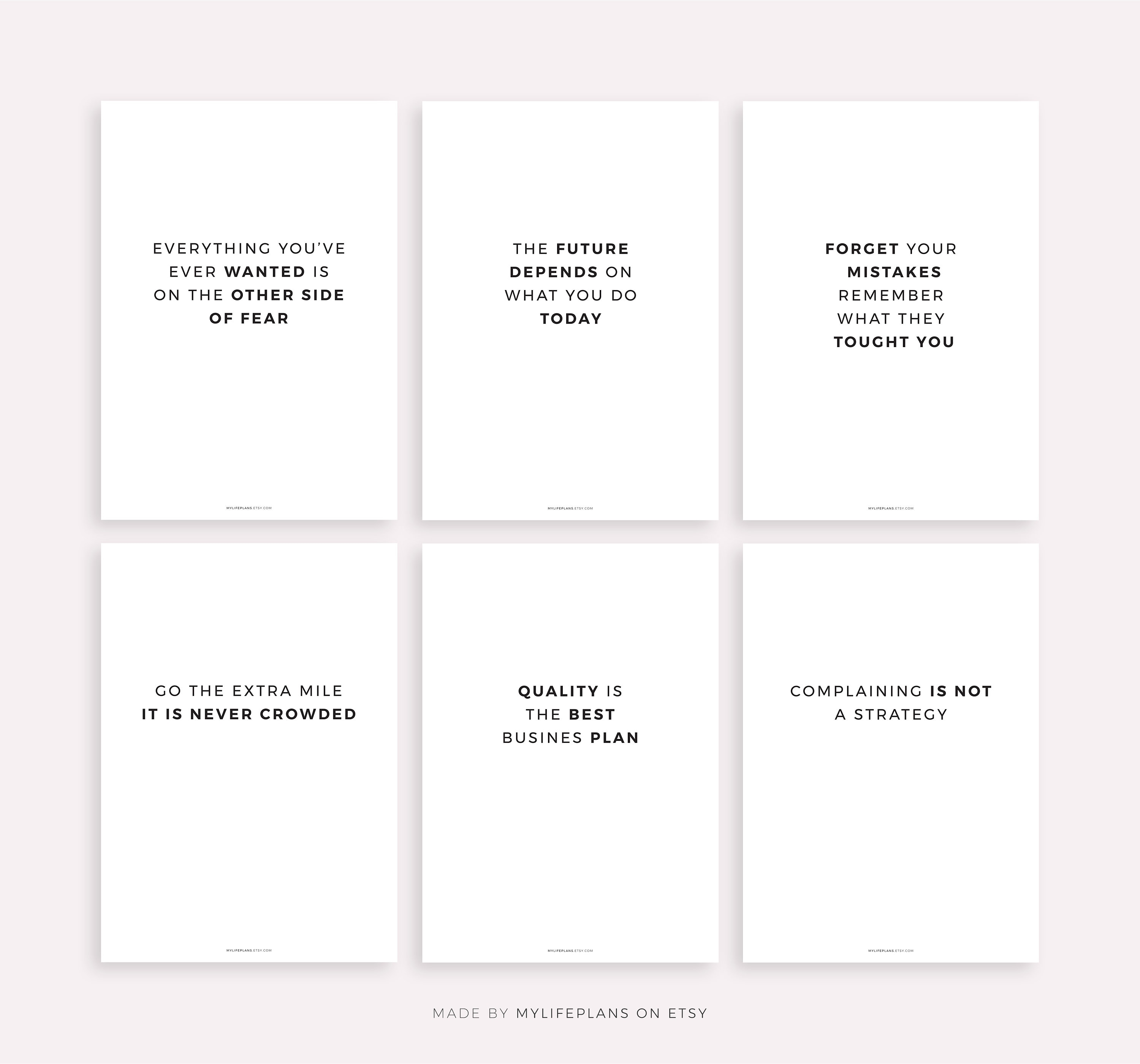 50 Motivational Quotes Planner Dashboards Printable - Etsy