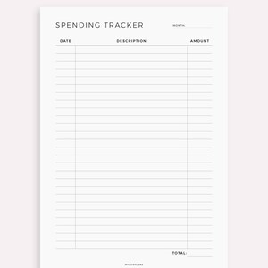 Spending Tracker for Remarkable 2, Expense Tracker, Budget Template ...