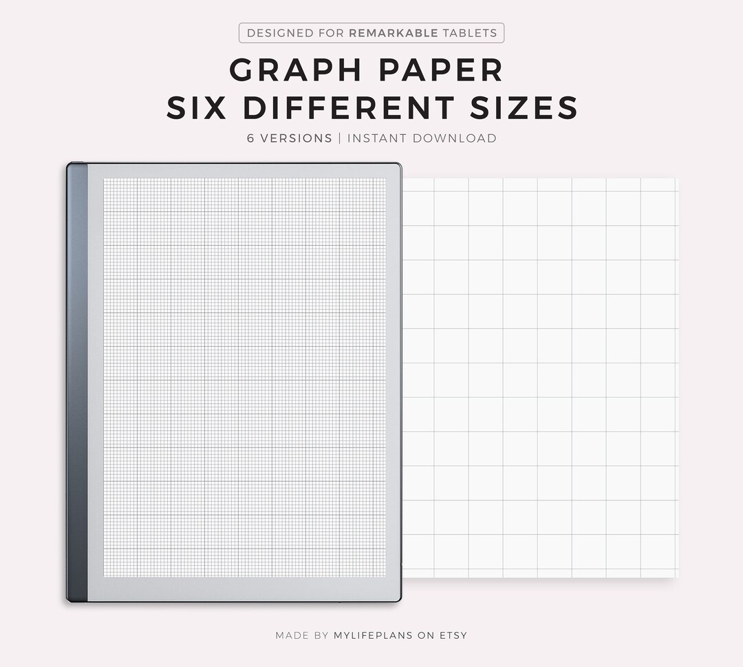 Remarkable 2 Graph Paper Templates Six Different Sizes 0.25, 0.5, 1, 10 ...