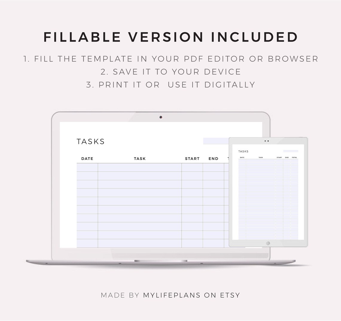 Task Time Tracker, Working Hours Tracker, Time Spent Log, Activity ...