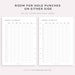 24 Hour Weekly Schedule, Week at a Glance, Weekly Agenda, Weekly ...