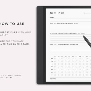 Build a New Habit Planner, 12 Week Habit Tracker Journal, New Routine ...