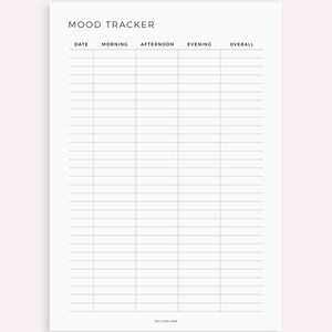Simple Mood Tracker for Supernote A5X2/A5X/A5/A6X2/A6X/A6, Instant ...