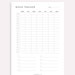 Hourly Mood Tracker Printable, Weekly Mood Journal, Emotion Tracker ...