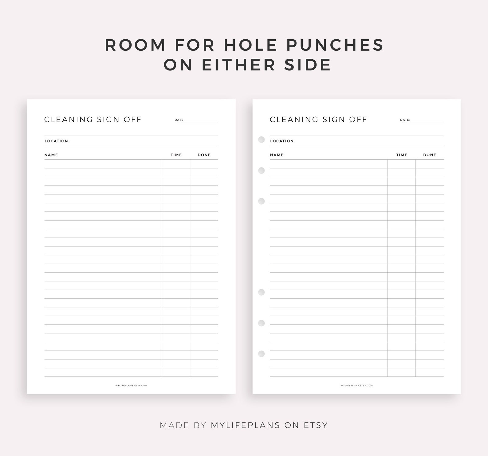 Cleaning Sign off Sheet Printable, Restroom Cleaning, Bathroom Cleaner ...