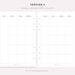 Blank Monthly Calendar With Notes 2 Page Printable Calendar - Etsy