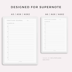 Weekly Gratitude Journal for Supernote A5X2/A5X/A5/A6X2/A6X/A6 ...