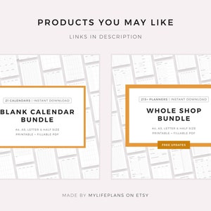 Year Calendar on Four Pages Printable, Quarterly Overview, Yearly ...