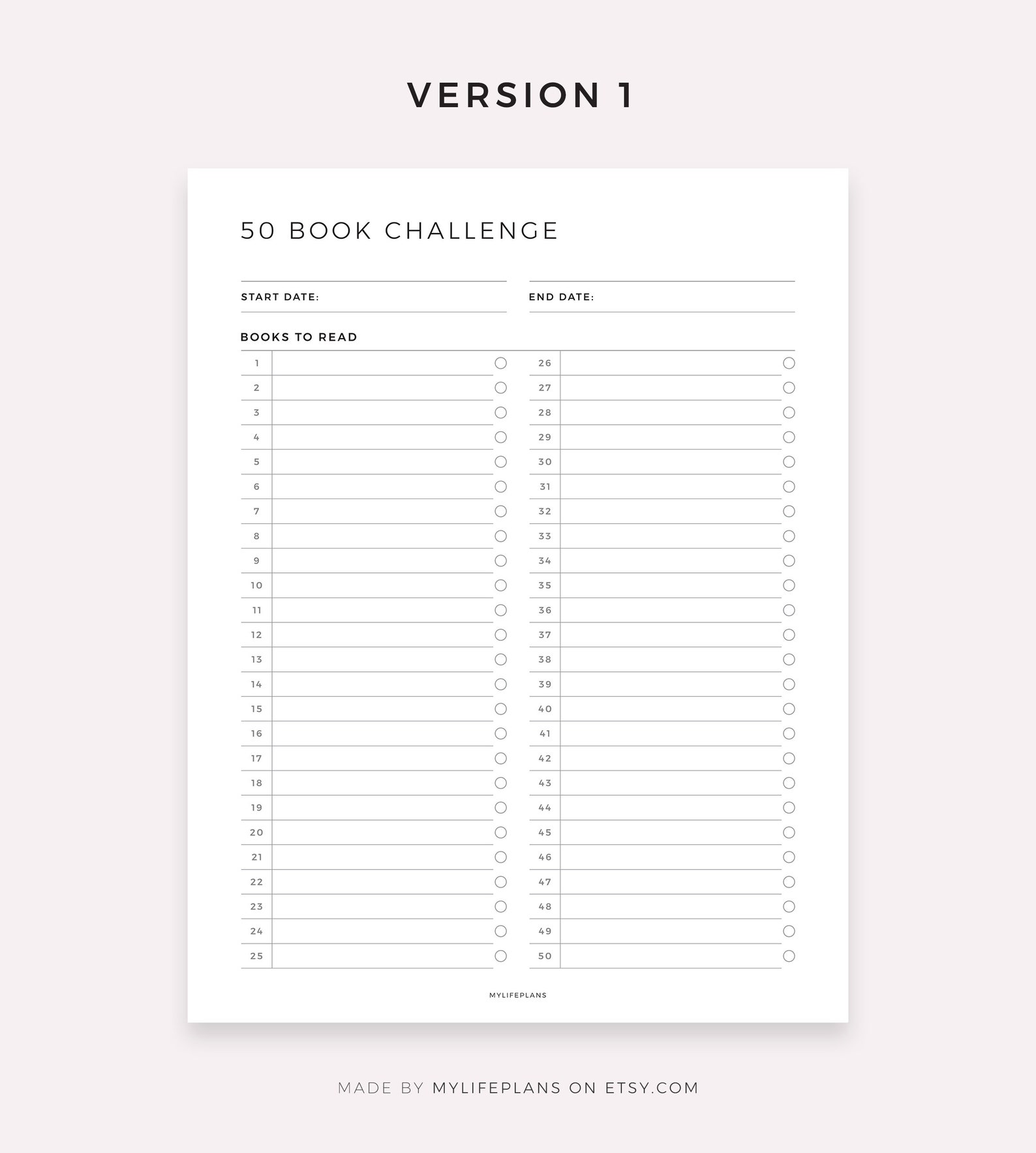 Book Reading Challenge, Book Reading Tracker, Books to Read List, Book ...