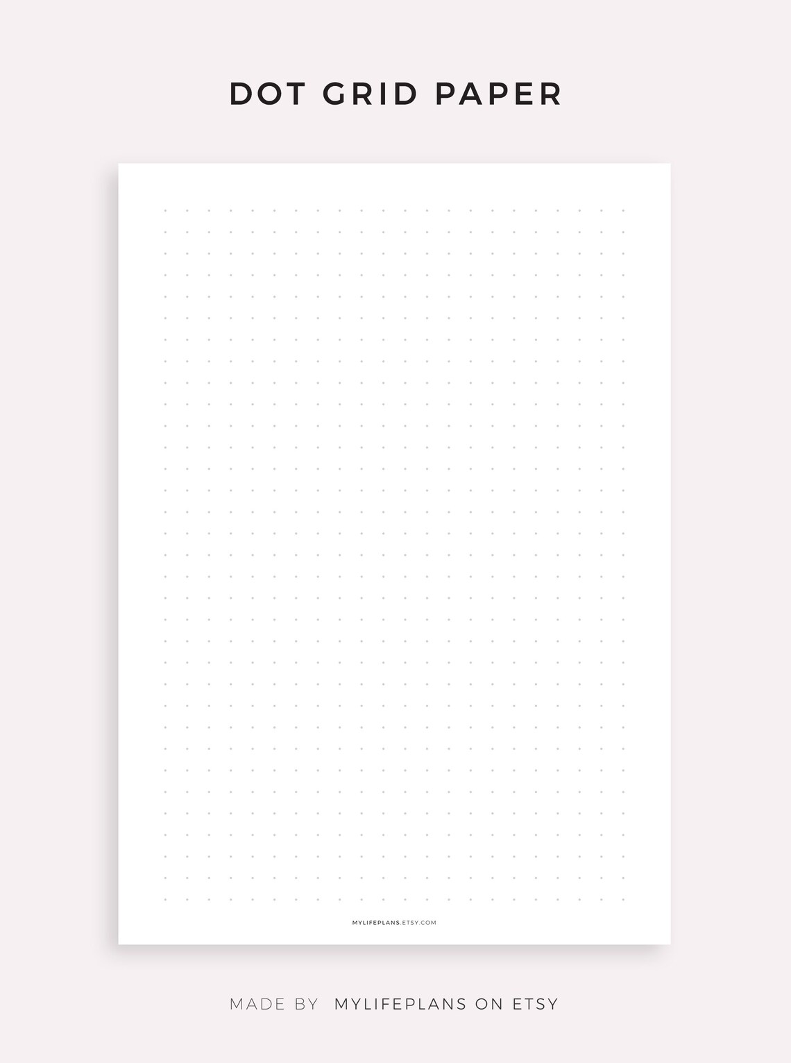 Lined Dot Grid Paper Printable Writing Paper Blank Notes - Etsy