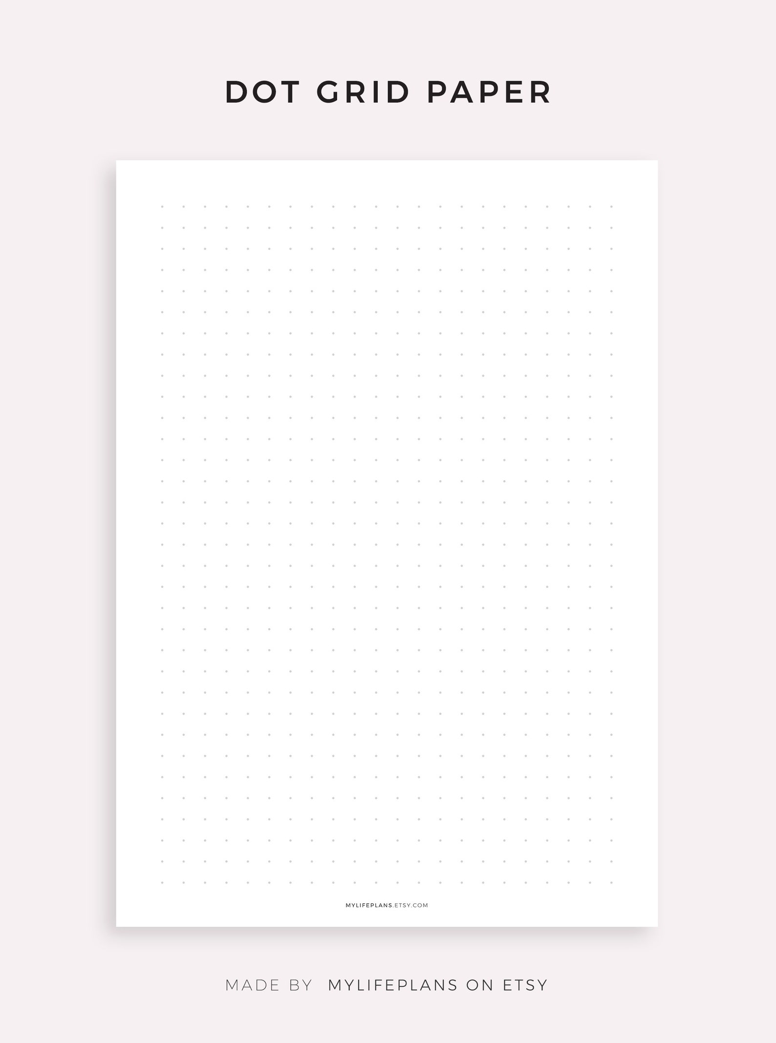 Lined Dot Grid Paper Printable, Writing Paper, Blank Notes, Study Note ...