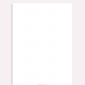 Lined Dot Grid Paper Printable, Writing Paper, Blank Notes, Study Note ...