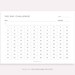 100 Day Challenge Printable Landscape, Goal Setting, Progress Tracker ...
