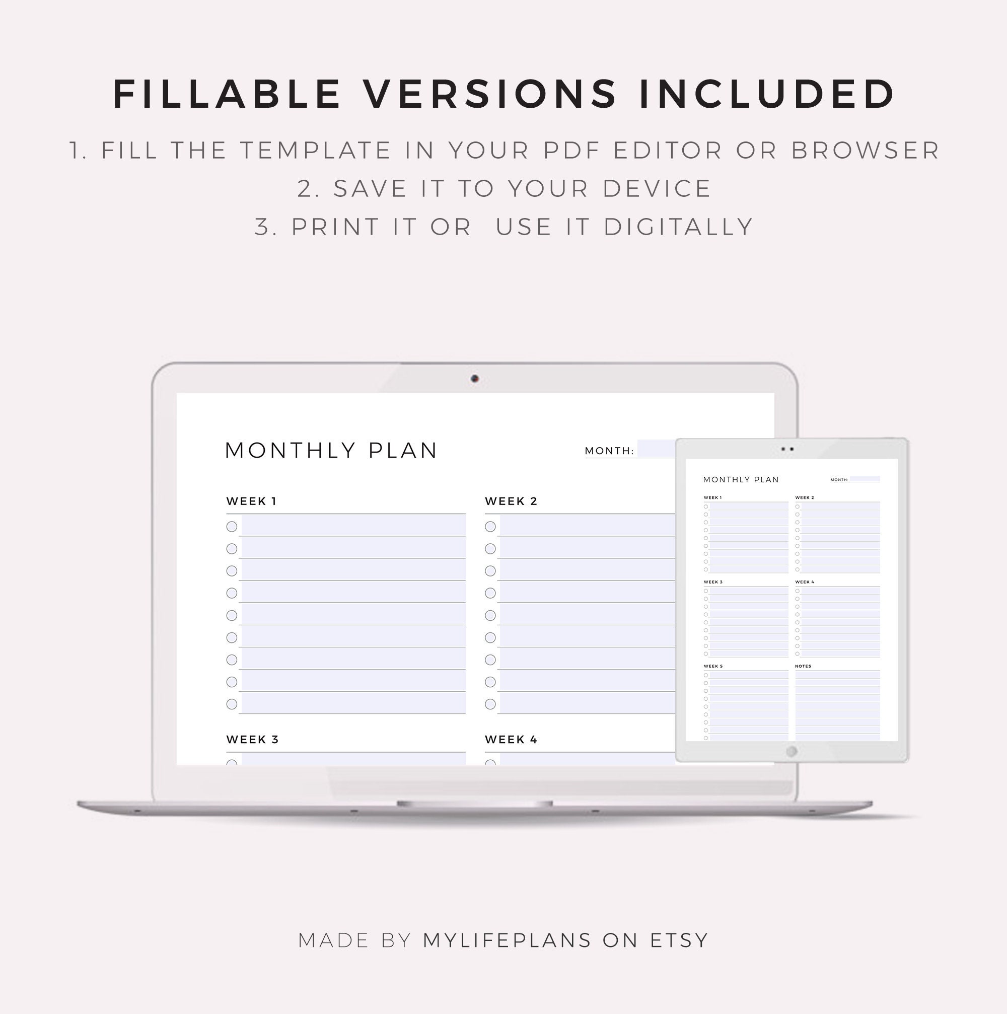 Monthly Task List Monthly Planning Printable to Do List - Etsy