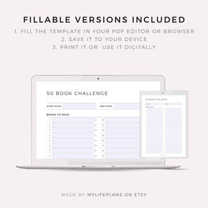 Book Reading Challenge Printable Template, Book Reading Tracker, Books ...