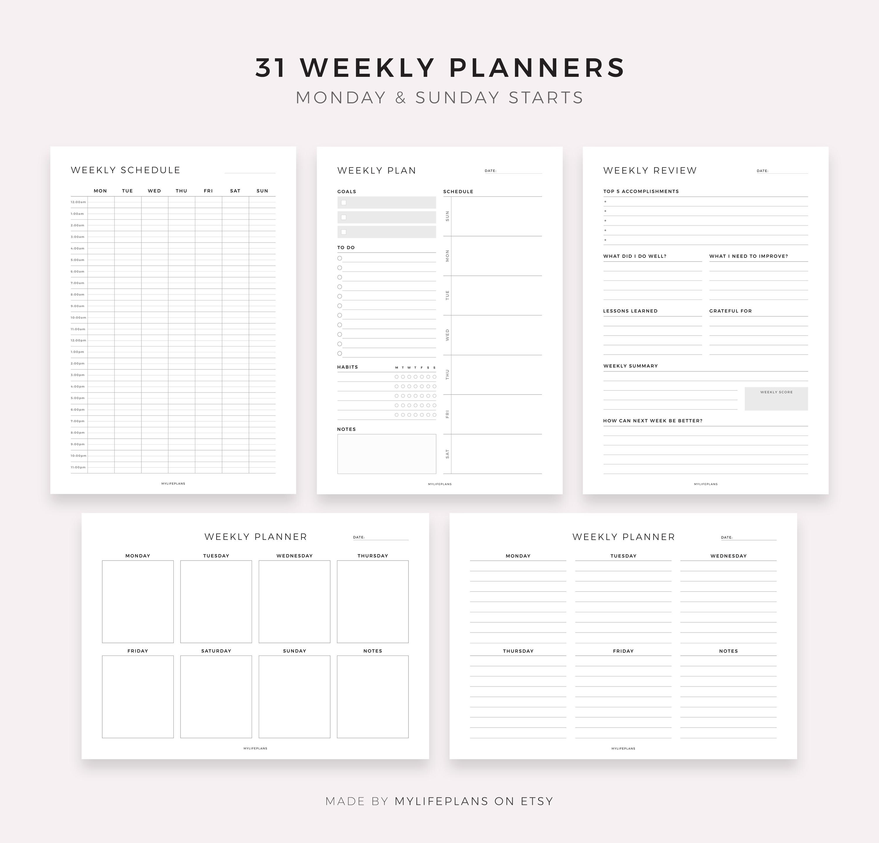 Digital Planner Bundle for Goodnotes, Notability, Noteshelf, Noteful ...