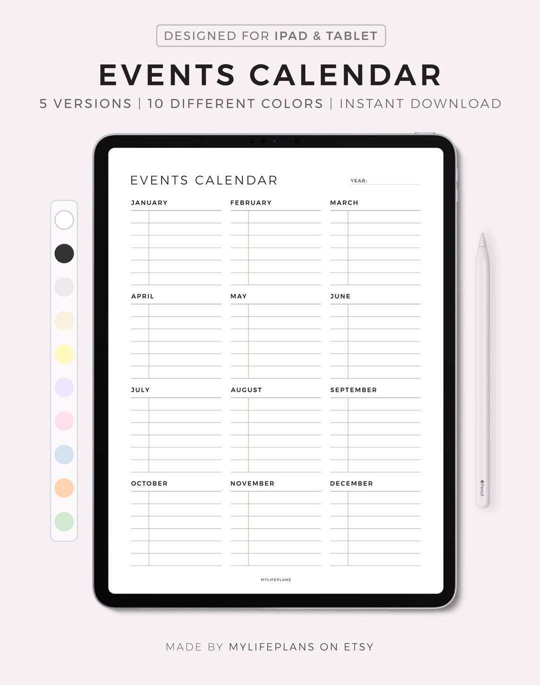 Digital Entertainment Events Calendar Sport Events, Concerts, Movie ...