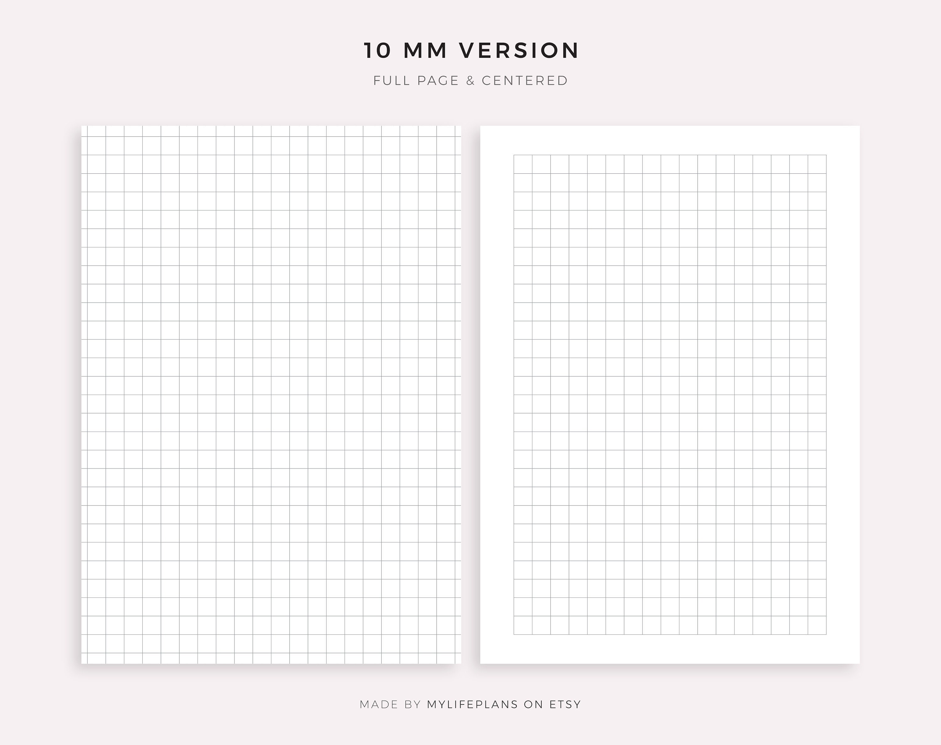 Graph Paper Six Different Sizes 0.25 0.5 | Etsy