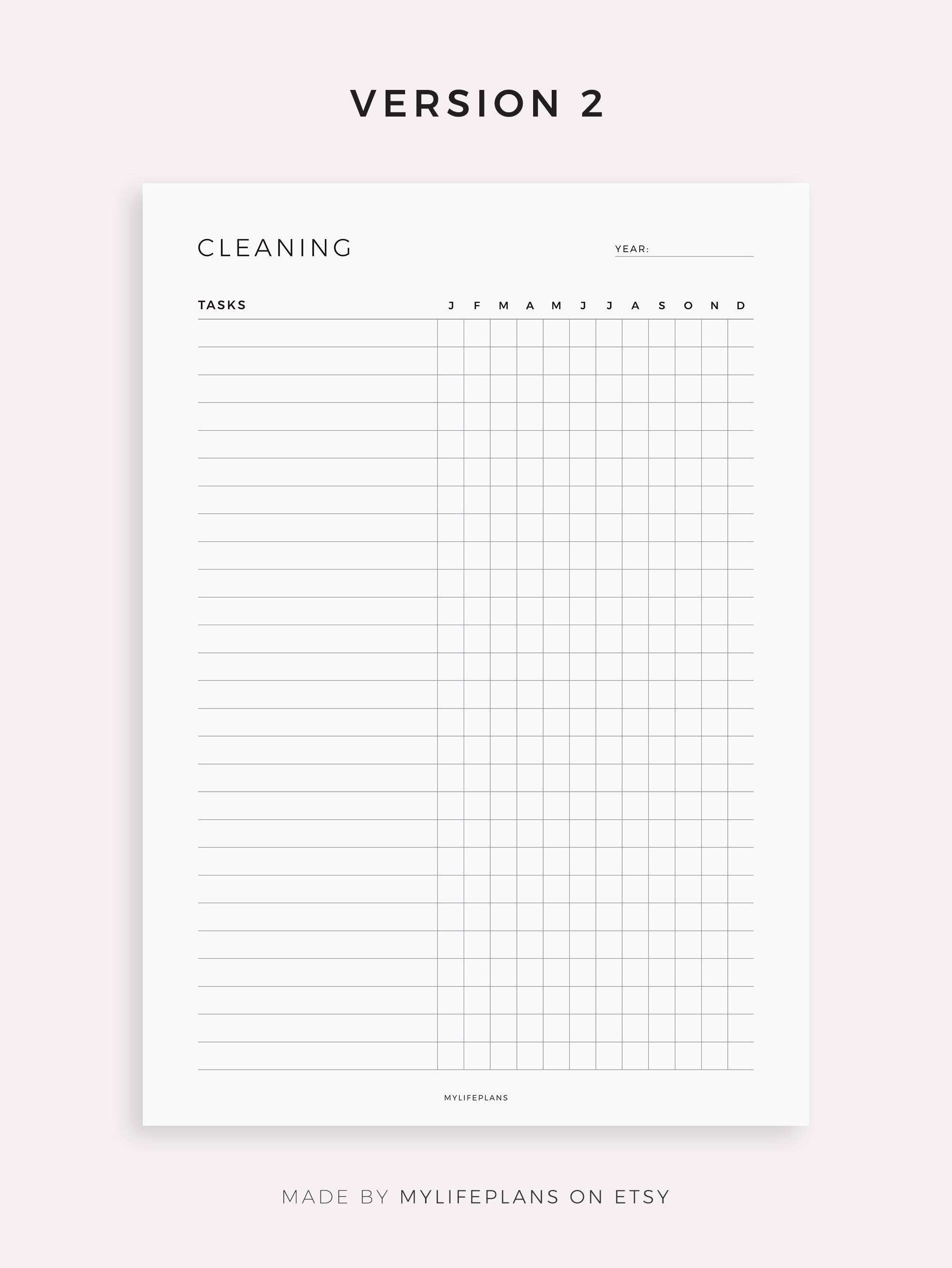 Yearly Cleaning Checklist Template for Supernote A5X2/A5X/A5/A6X2/A6X ...