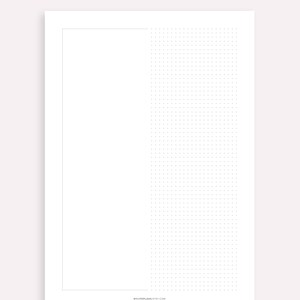 Blank & Dot Grid Paper Printable, A4/a5/letter/half Size, Instant ...