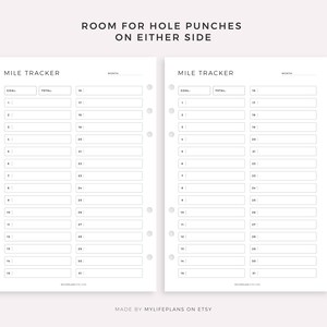 Monthly Mile Tracker Printable, Running Tracker, Walking Tracker ...