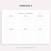 Five Day Weekly Planner Printable to Do List, Weekly Schedule, Week at ...