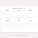 Five Day Week to Do List Printable Landscape, Weekly Task List, Week at ...