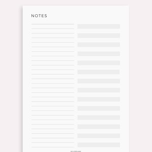 2 Column Notes Page for Remarkable 2, Instant Download - Etsy