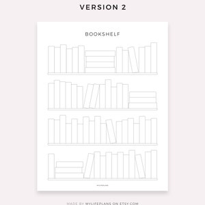 Digital Bookshelf Template, Books to Read, Books I've Read, Book ...