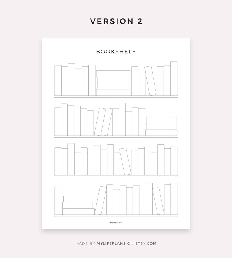 Digital Bookshelf Template, Books to Read, Books I've Read, Book ...