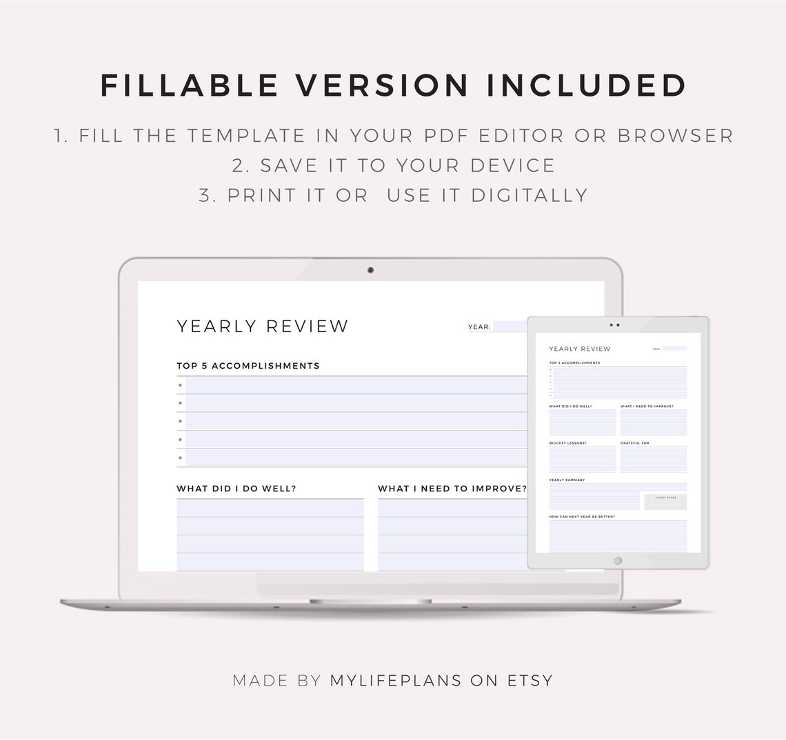 Yearly Review Yearly Reflection Annual Review Yearly Goals - Etsy Yearly Review Yearly Reflection Annual Review Yearly Goals - Etsy