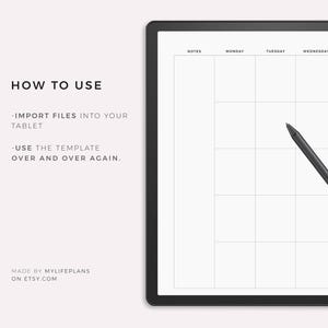 2 Page Blank Monthly Calendar, Minimalist Calendar Template, Compatible ...