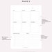 2 Page Yearly Planner Yearly Goals Important Dates - Etsy