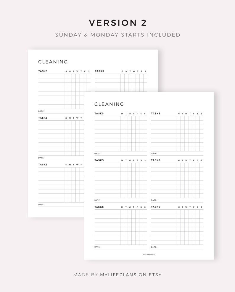 Digital Weekly Cleaning Checklist for Goodnotes, Notability, Ipad ...