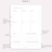 2 Page Yearly Planner - Yearly Goals, Important Dates, Rewards ...