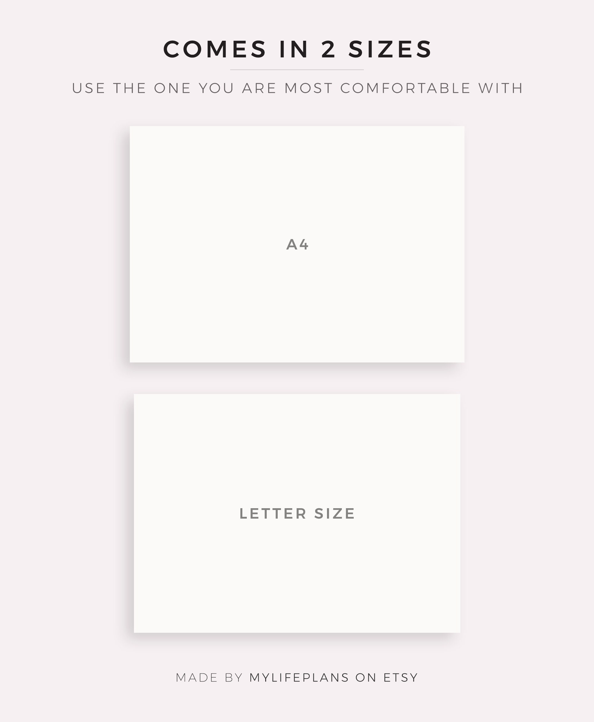 Monthly Meal Planner Printable Landscape 30 Day Menu Planner - Etsy