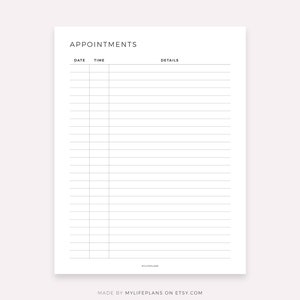 Digital Appointment Tracker, Appointment Reminder, Meeting Tracker ...