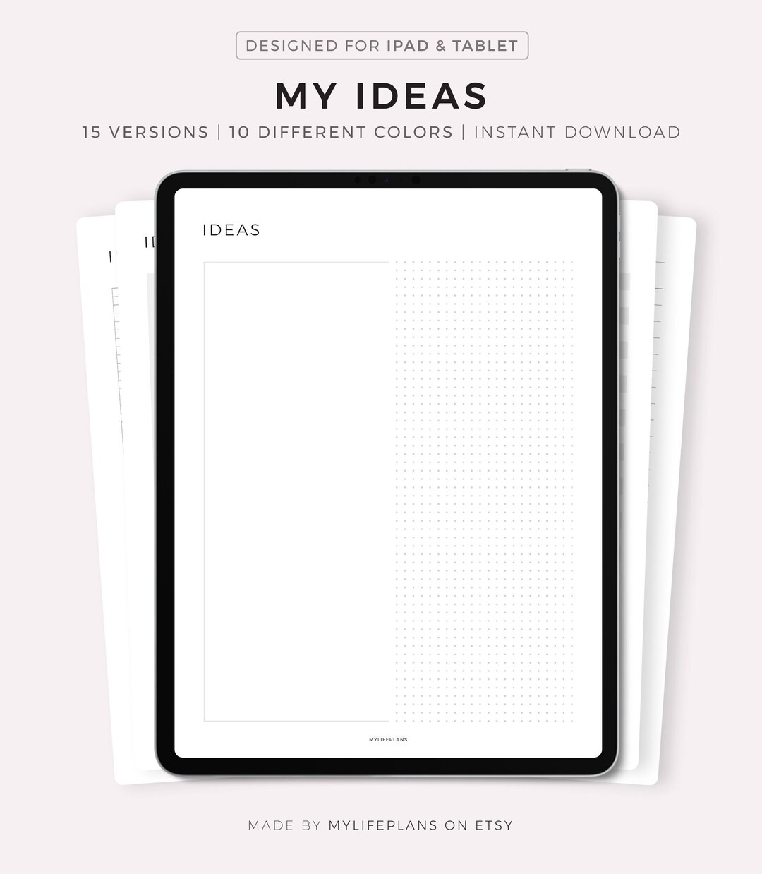 My Ideas - Brainstorming Sheet, Idea Sketching, Planning Template ...