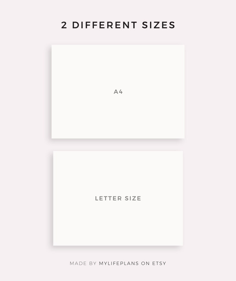 Printable Weekly Meal Planner Landscape, Food Diary, Meal Tracker, Food ...