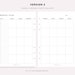 Monthly to Do List on Two Pages, Productivity Monthly Planner Printable ...