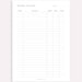 Working Hours Log Printable, Work Time Tracker, Activity Tracker, Time ...